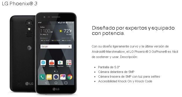 LG Phoenix 3 disponible en AT&T ⋆ AyudaRoot
